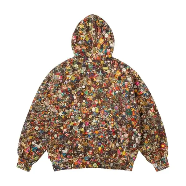Supreme X Mike Kelley Ss26 Zip Up Hooded Sweatshirt