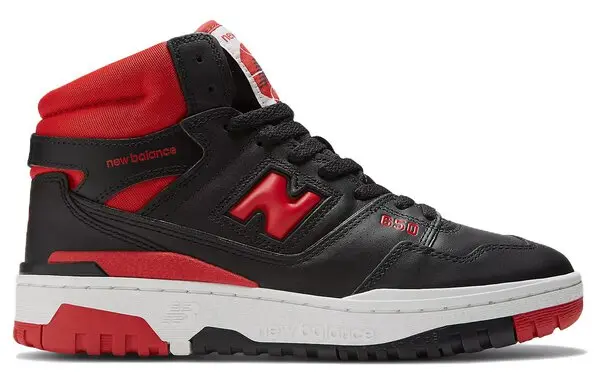 NEW BALANCE 650r High Top Sneakers - Black/red