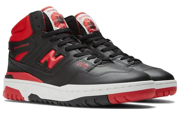 NEW BALANCE 650r High Top Sneakers - Black/red