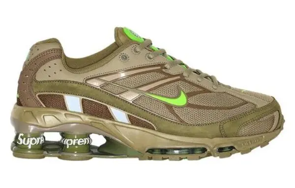 Nike X Supreme Shox Ride 2 Sp Sneakers - Olive Green