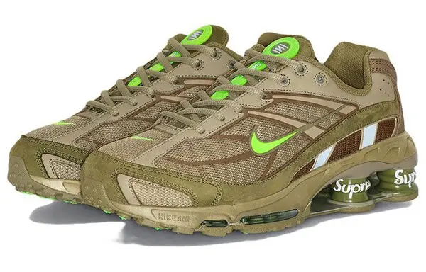 Nike X Supreme Shox Ride 2 Sp Sneakers - Olive Green