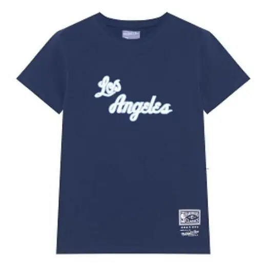 Mitchell & Ness X Nba Los Angeles Lakers T-shirt 'navy - Navy/white