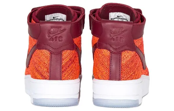 Nike Force 1 Flyknit High Top Sneakers - White