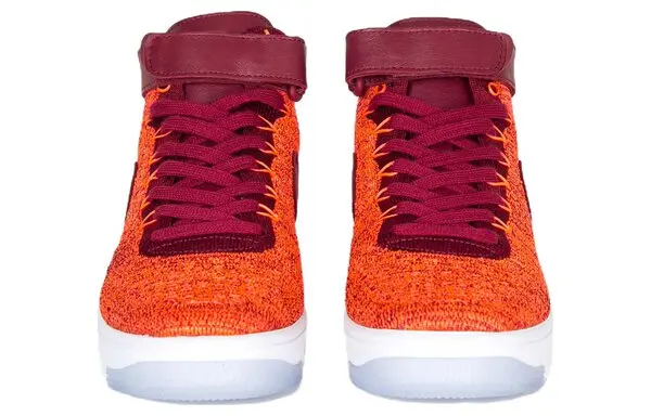 Nike Force 1 Flyknit High Top Sneakers - White
