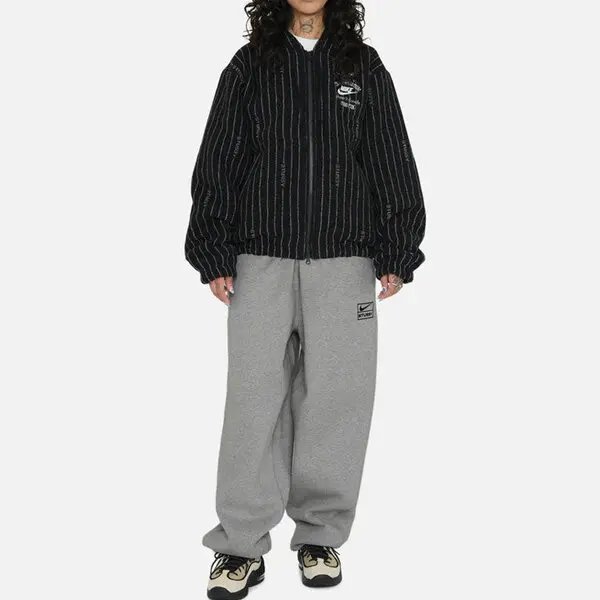 Nike X Stüssy Striped Wool Zip-up Jacket