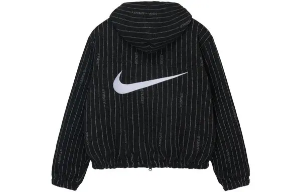 Nike X Stüssy Striped Wool Zip-up Jacket