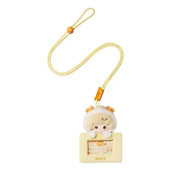 POP MART Pop Bean Fluffy And Cozy Card Holder Pendant - Multi-color