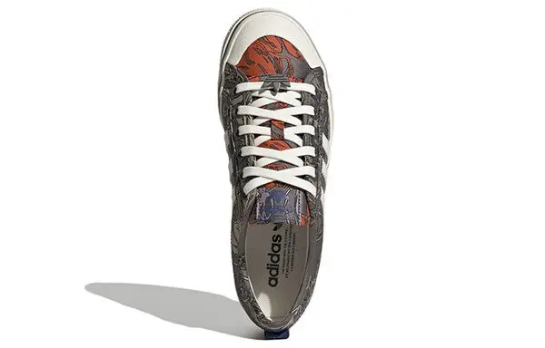 Adidas Nizza Platform 'victorian Floral Print' Sneakers - Graywhiteorange