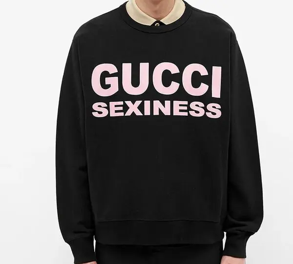 Gucci Sexiness Alphabet Printed Sweatshirt