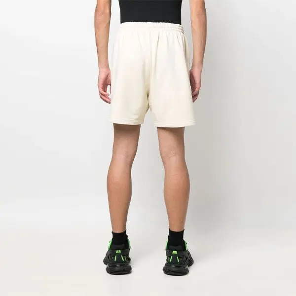 Balenciaga Political Campaign Sweat Shorts - Beige