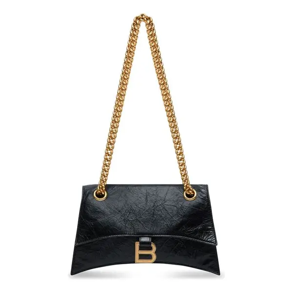 Balenciaga Crush Small Chain Bag - Black