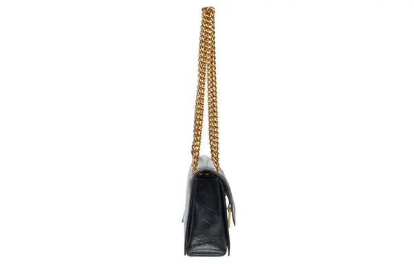 Balenciaga Crush Small Chain Bag - Black