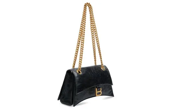 Balenciaga Crush Small Chain Bag - Black