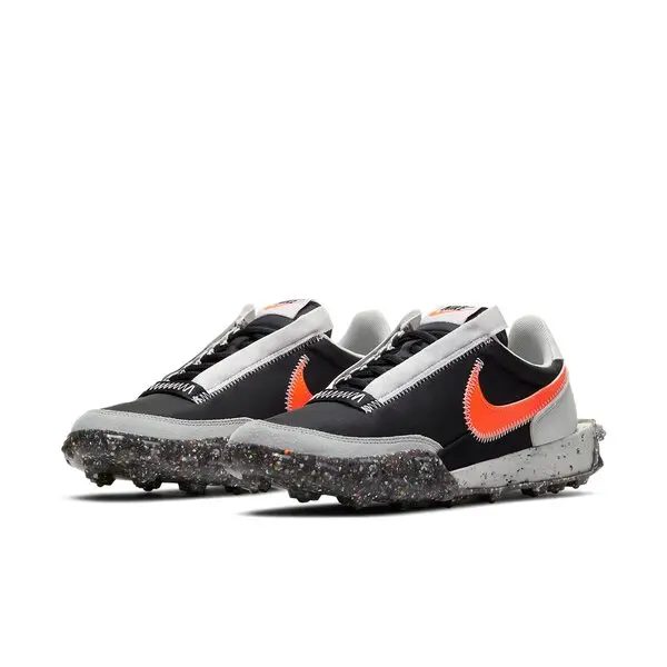 Nike Waffle Racer Crater Sneakers - Summit White/hyper Crimson-photon Dust-black-grey Fog