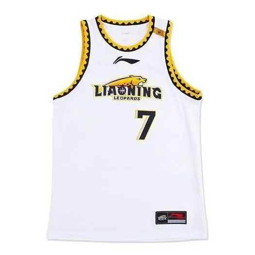 LI-NING X Cba Liaoning Flying Leopards Jersey 'white Black - White/black/yellow