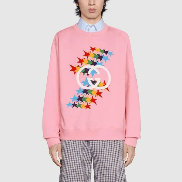 Gucci Rainbow Stars Crewneck Sweatshirt