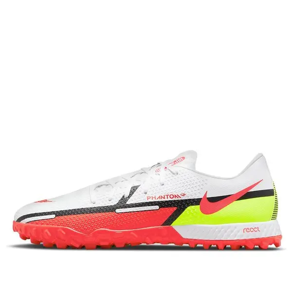 Nike Phantom Gt2 Pro Tf Turf Soccer Shoes - White/red/volt