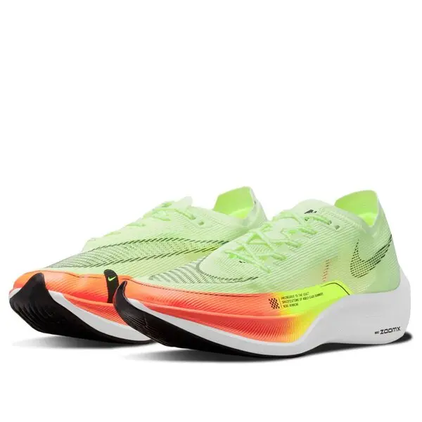 Nike Zoomx Vaporfly Next% 2 'fast Pack' Running Sneakers - Barely Volt/hyper Orange/volt