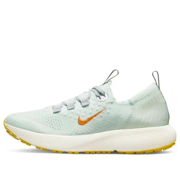 Nike React Escape Run Flyknit Sneakers - Green/orange