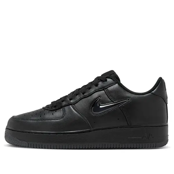 Nike Force 1 Jewel "color Of The Month Black" Sneakers - Black/black