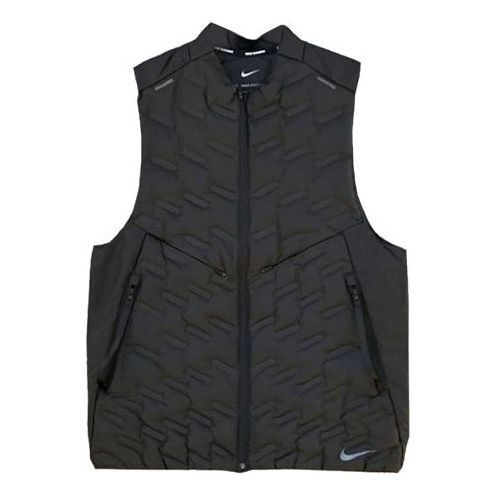 Nike Therma-fit Adv Repel Light Waterproof Running Down Vest - Black
