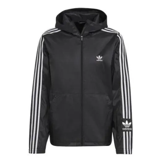 Adidas Originals Lock Up Wb Stripe Embroidered Hooded Track Jacket - Multi-color