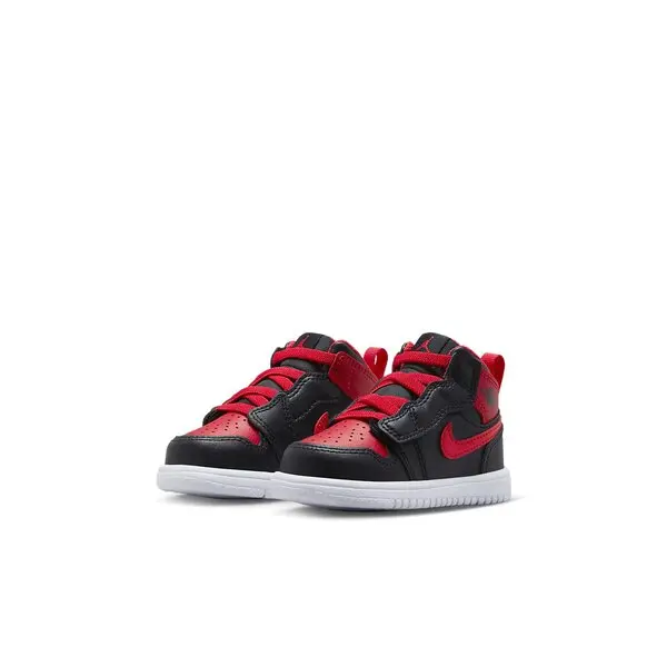 JORDAN Air 1 Mid Alt "bred Toe" Sneakers - Black/red