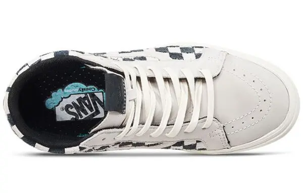 VANS Sk8-hi Reissue Lx Comfycush Hairy Suede Checkerboard High Top Sneakers