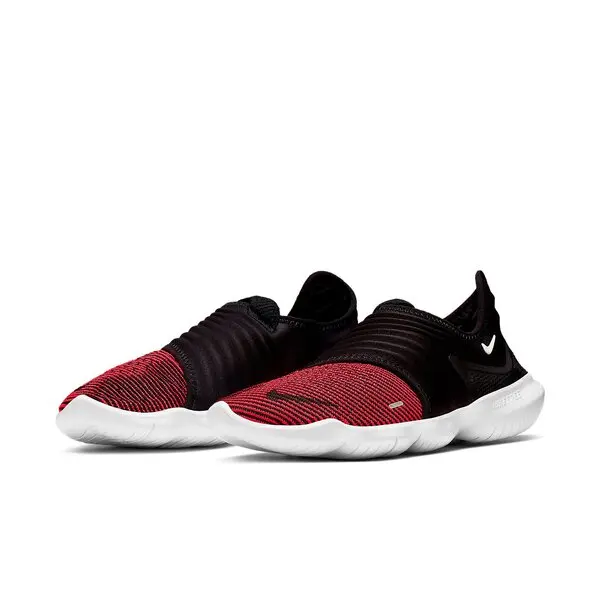 Nike Free Rn Flyknit 3.0 Low Top Sneakers - Black/red