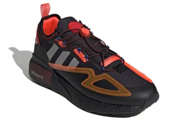 Adidas Originals Zx 2k Boost Sneakers - Black/red/orange