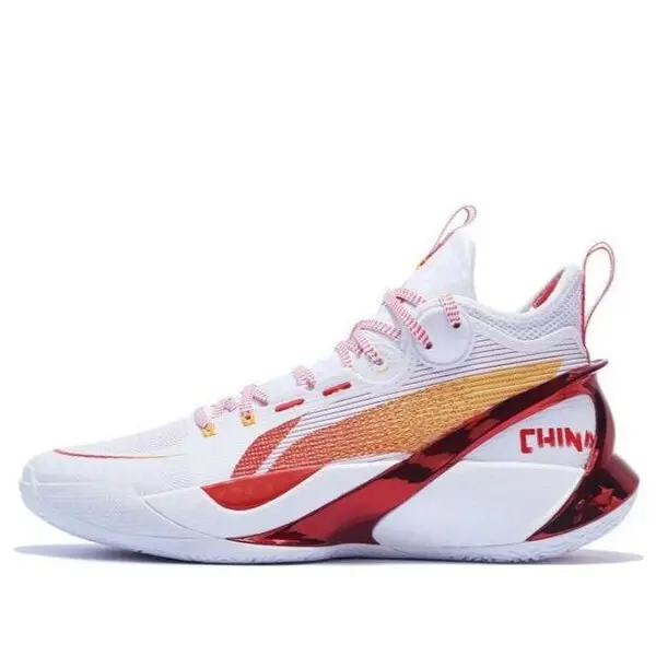 LI-NING Sonic 10 Ultra Mid 'china Home Jersey' Sneakers - White/red
