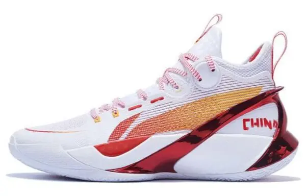 LI-NING Sonic 10 Ultra Mid 'china Home Jersey' Sneakers - White/red