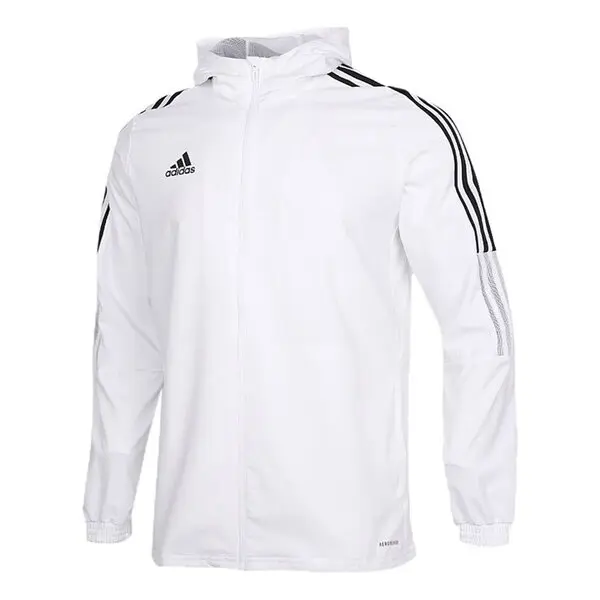 Adidas Tiro21 Wb Hooded Track Jacket - White