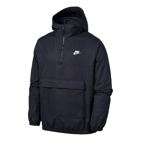 Nike Essential Woven Hoodie Anorak Jacket - Black