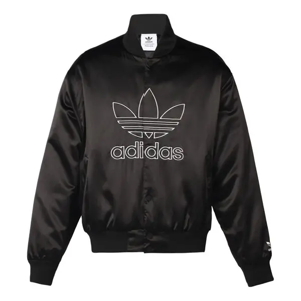Adidas Originals Satin Sports Jacket - Black