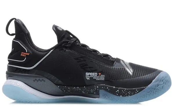 LI-NING Speed Vii Premium Basketball Sneakers - Black/blue
