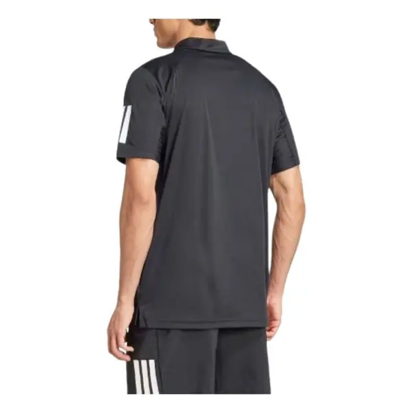Adidas Club Tennis 3-stripes Polo Shirt Asia Sizing 'black White - Black/white