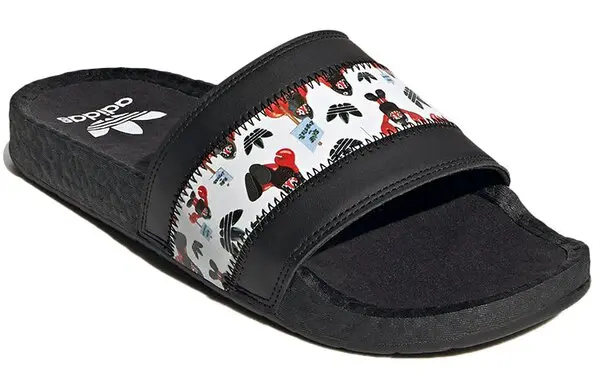 Adidas Philip Colbert X Adilette Boost 'save The Lobster' Slides