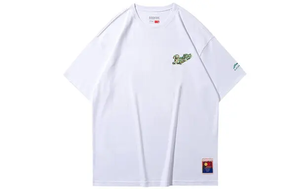 LI-NING Paris Fashion Week Series Subject Element Printing Short Sleeve