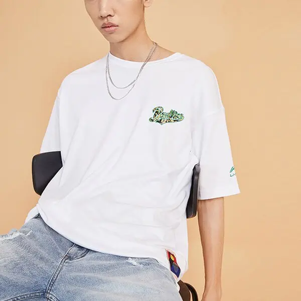 LI-NING Paris Fashion Week Series Subject Element Printing Short Sleeve