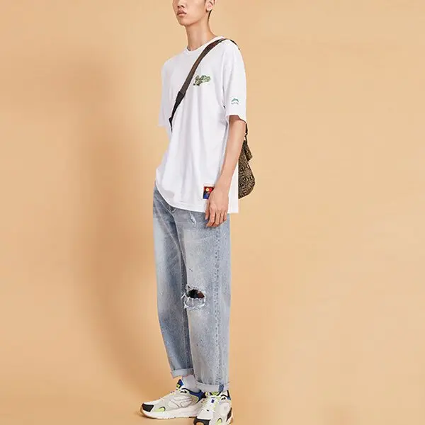 LI-NING Paris Fashion Week Series Subject Element Printing Short Sleeve