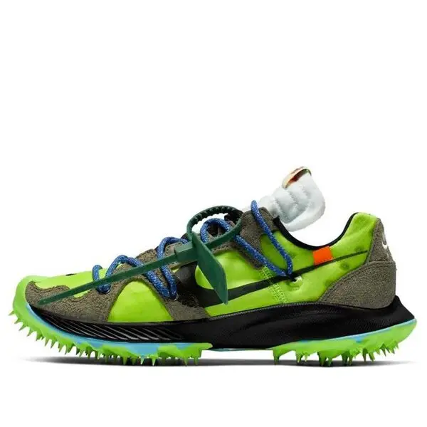 Nike X Off-white Air Zoom Terra Kiger "athlete In Progress" Sneaker - Grey/green