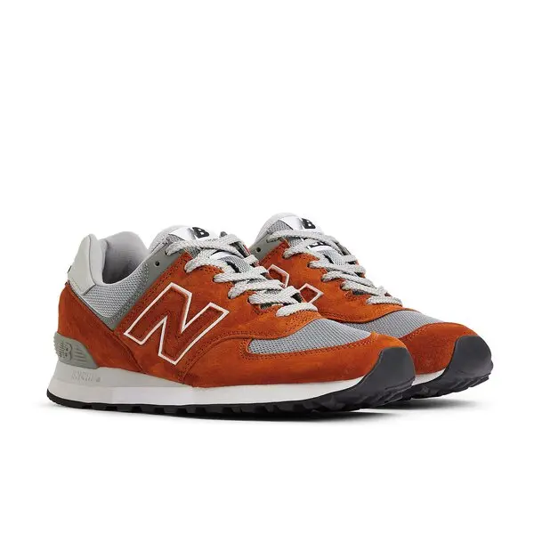 NEW BALANCE 576 Made In Uk Sneakers - Orange/grey