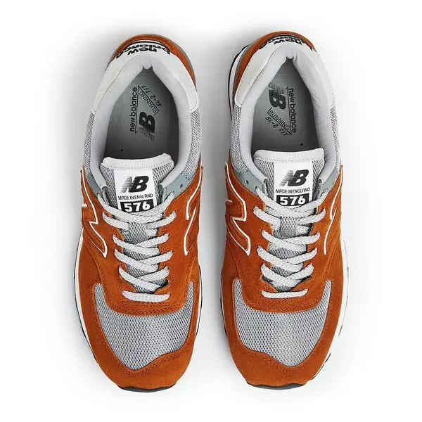 NEW BALANCE 576 Made In Uk Sneakers - Orange/grey