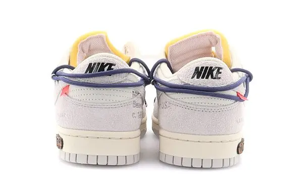 Nike X Off-white Dunk Low 'lot 18 Of 50' Sneakers - Gray/white