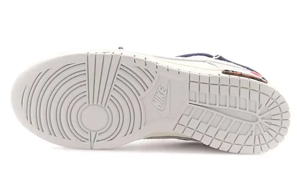 Nike X Off-white Dunk Low 'lot 18 Of 50' Sneakers - Gray/white