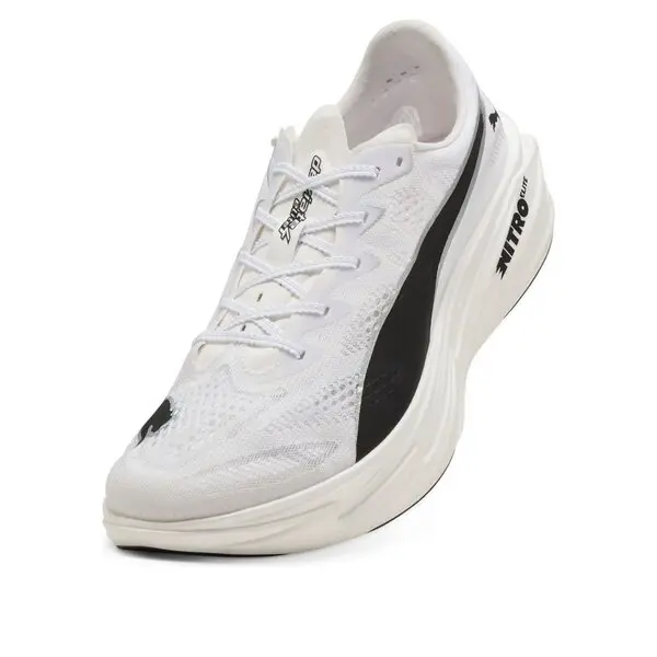PUMA Deviate Nitro Elite 4 Athletic Sneakers - White/black