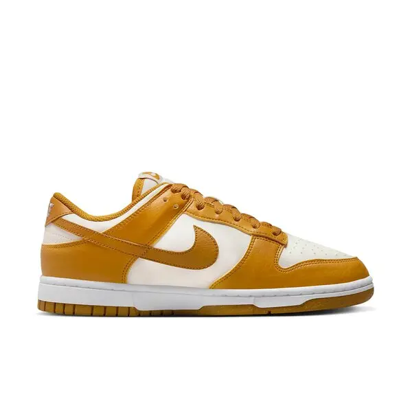 Nike Dunk Low Next Nature Athletic Sneakers - Phantom/gold Suede-white-volt