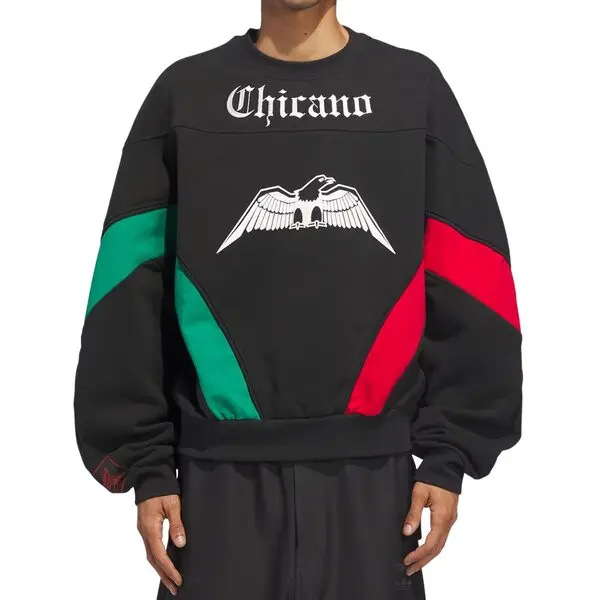Adidas X Willy Chavarria Bball Fleece Crewneck Sweatshirt - Black