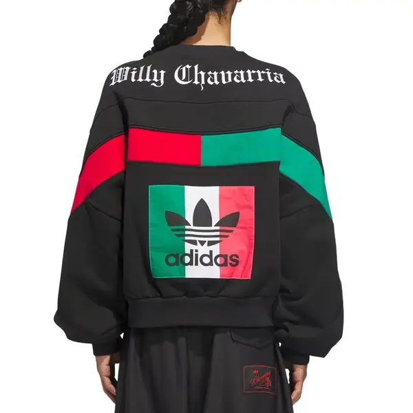 Adidas X Willy Chavarria Bball Fleece Crewneck Sweatshirt - Black